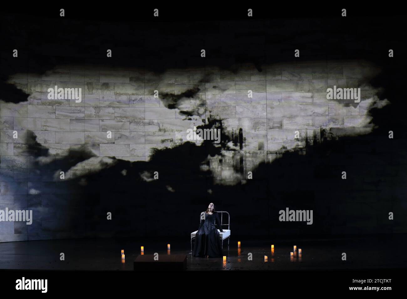 Federica Lombardi als Anna Bolena während der Fotoprobe für Anna Bolena ...