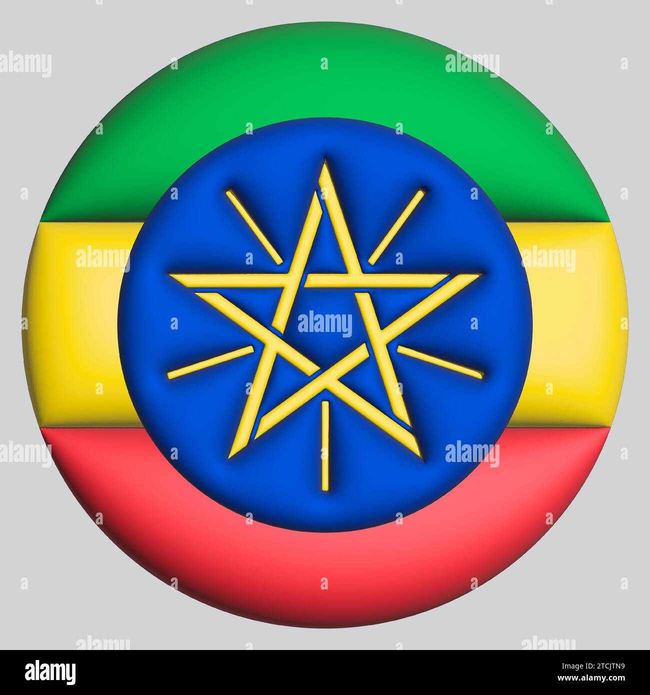 3D Flag of Ethiopia on a avatar circle background Stock Photo - Alamy