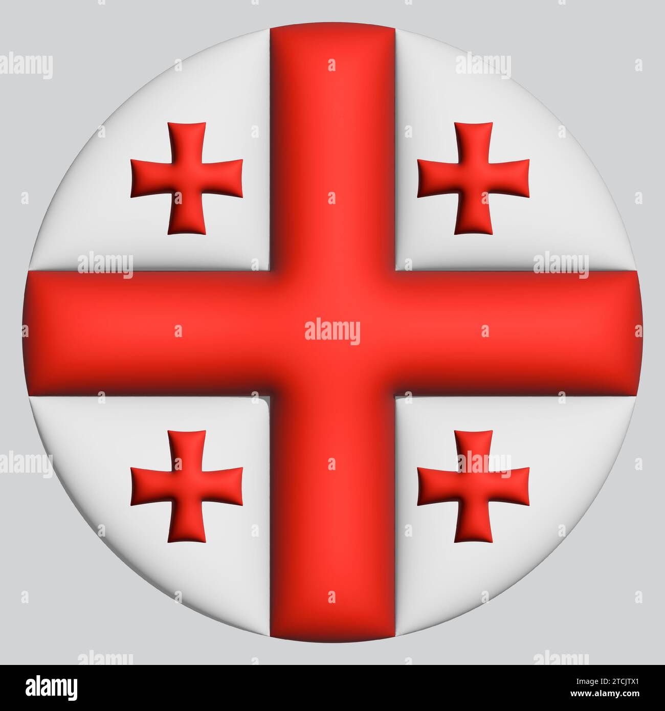 3D Flag of Georgia on a avatar circle background Stock Photo - Alamy