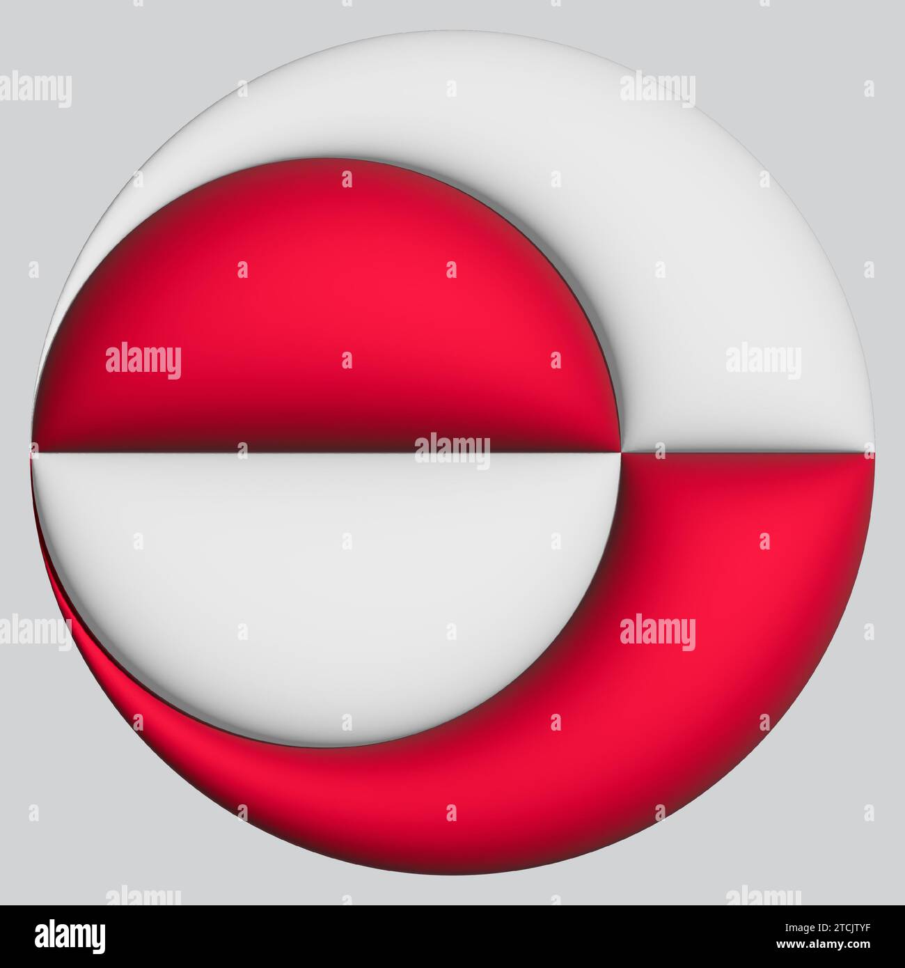 3D Flag of Greenland on a avatar circle background Stock Photo - Alamy