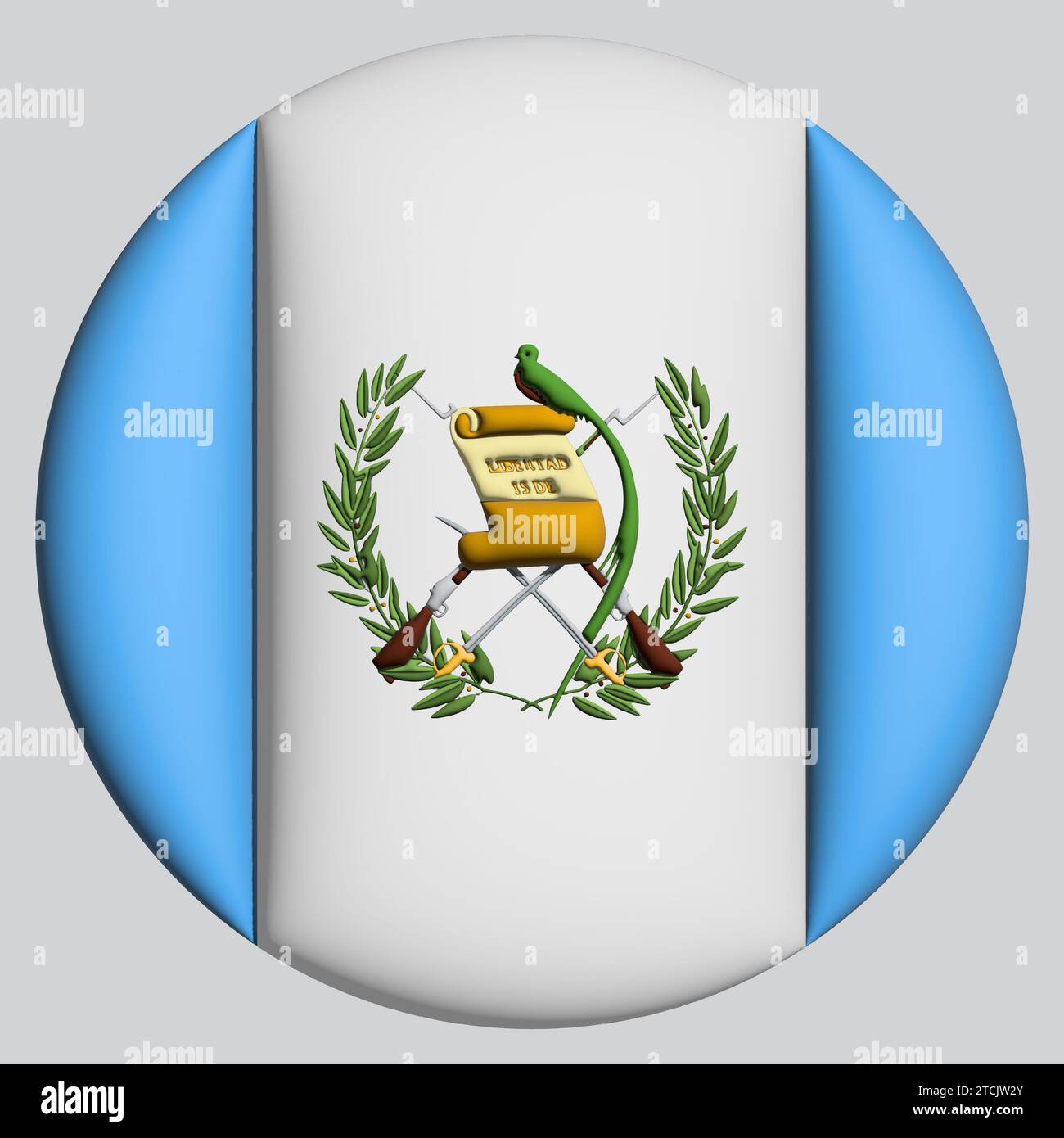 3D Flag of Guatemala on a avatar circle background Stock Photo - Alamy