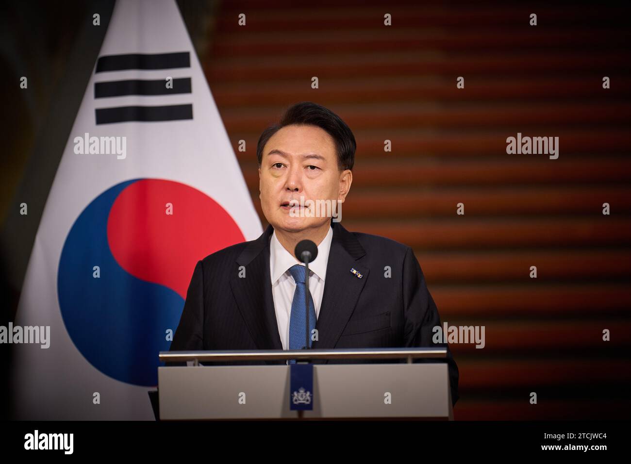 The Hague, Netherlands. 13th Dec, 2023. Outgoing Prime Minister Mark ...