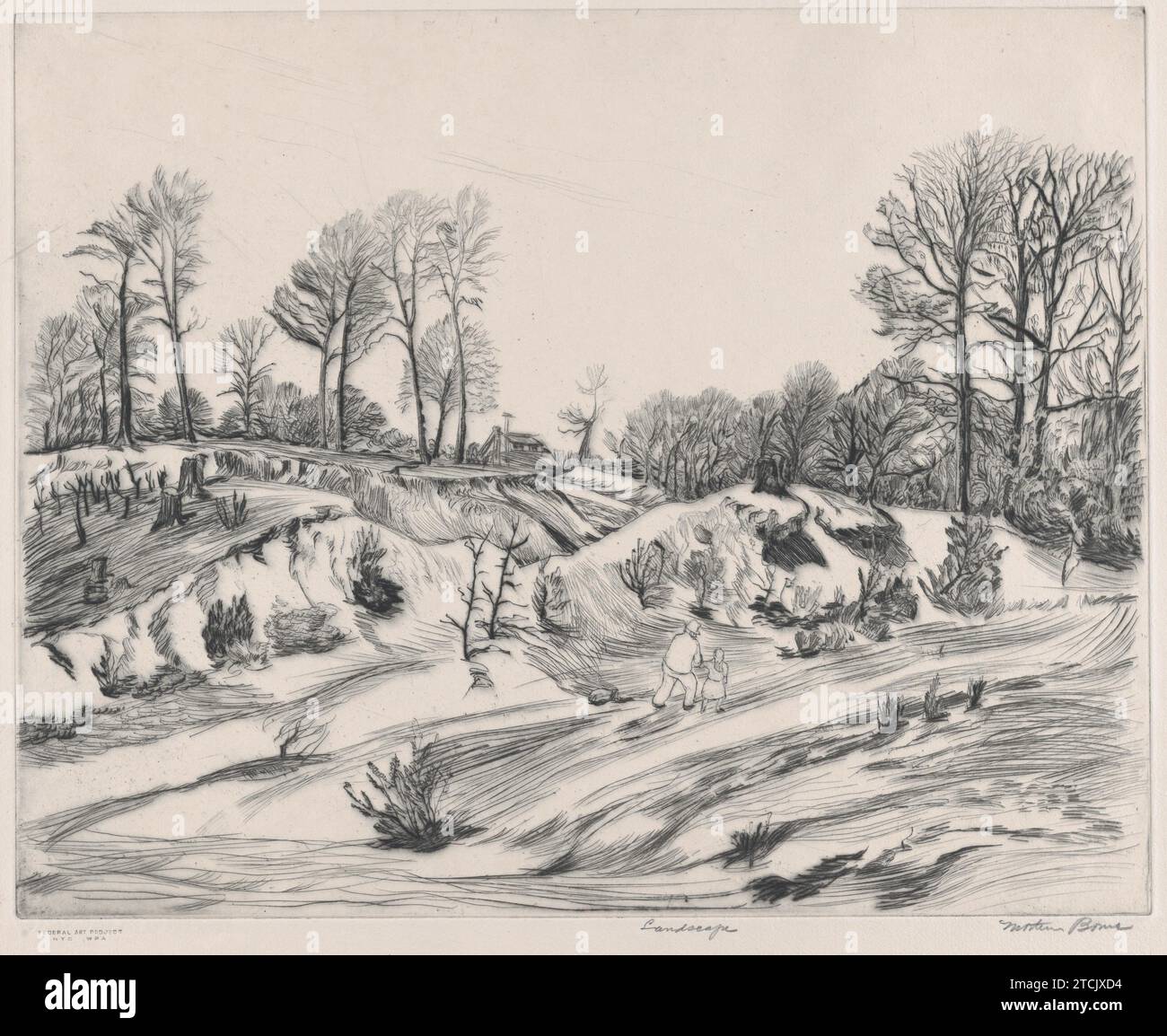 Landscape 1943 by Mortimer Borne Stock Photo - Alamy