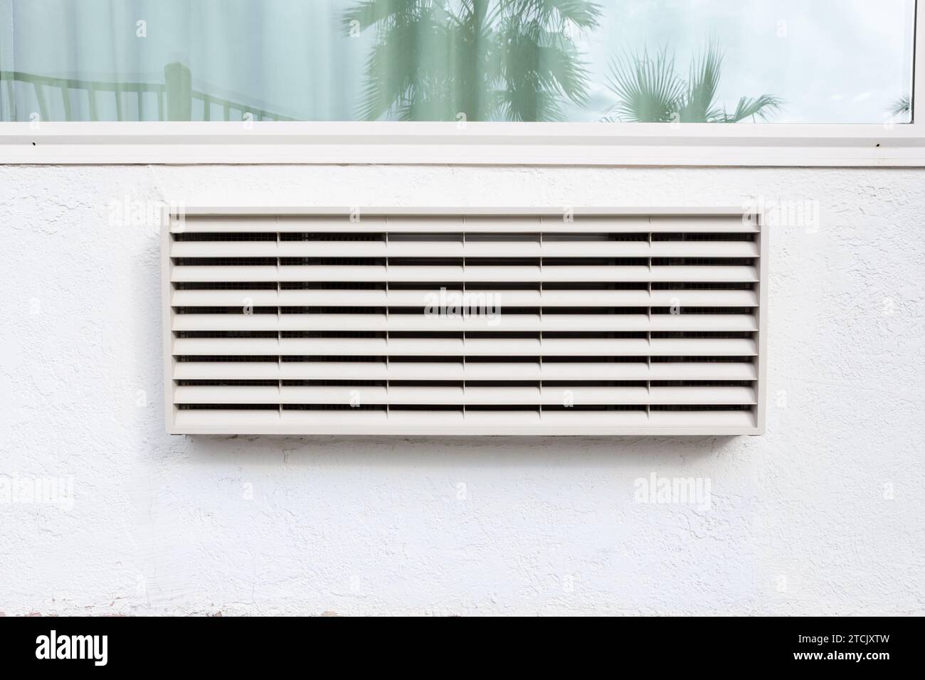 Air compressor case on the wall outdoor Stock Photo - Alamy