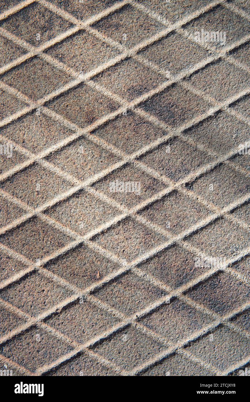 Old rusty diamond metal plate texture pattern used as abstract ...