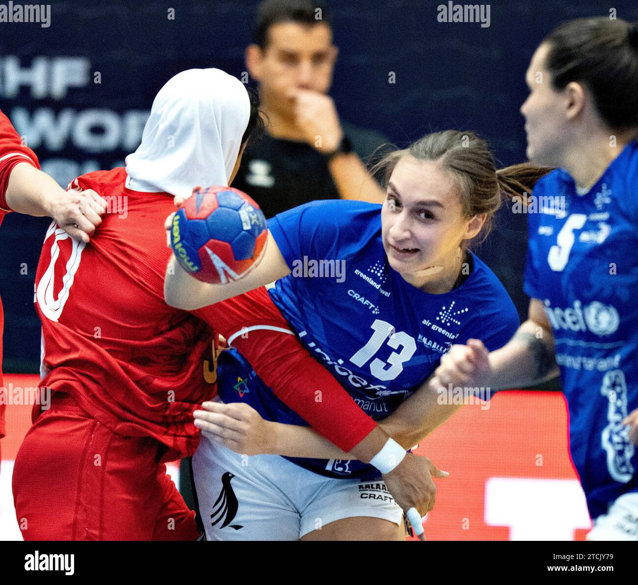 Frederikshavn, Denmark. 13th Dec, 2023. Greenland's Ivalu Bjerge in the ...