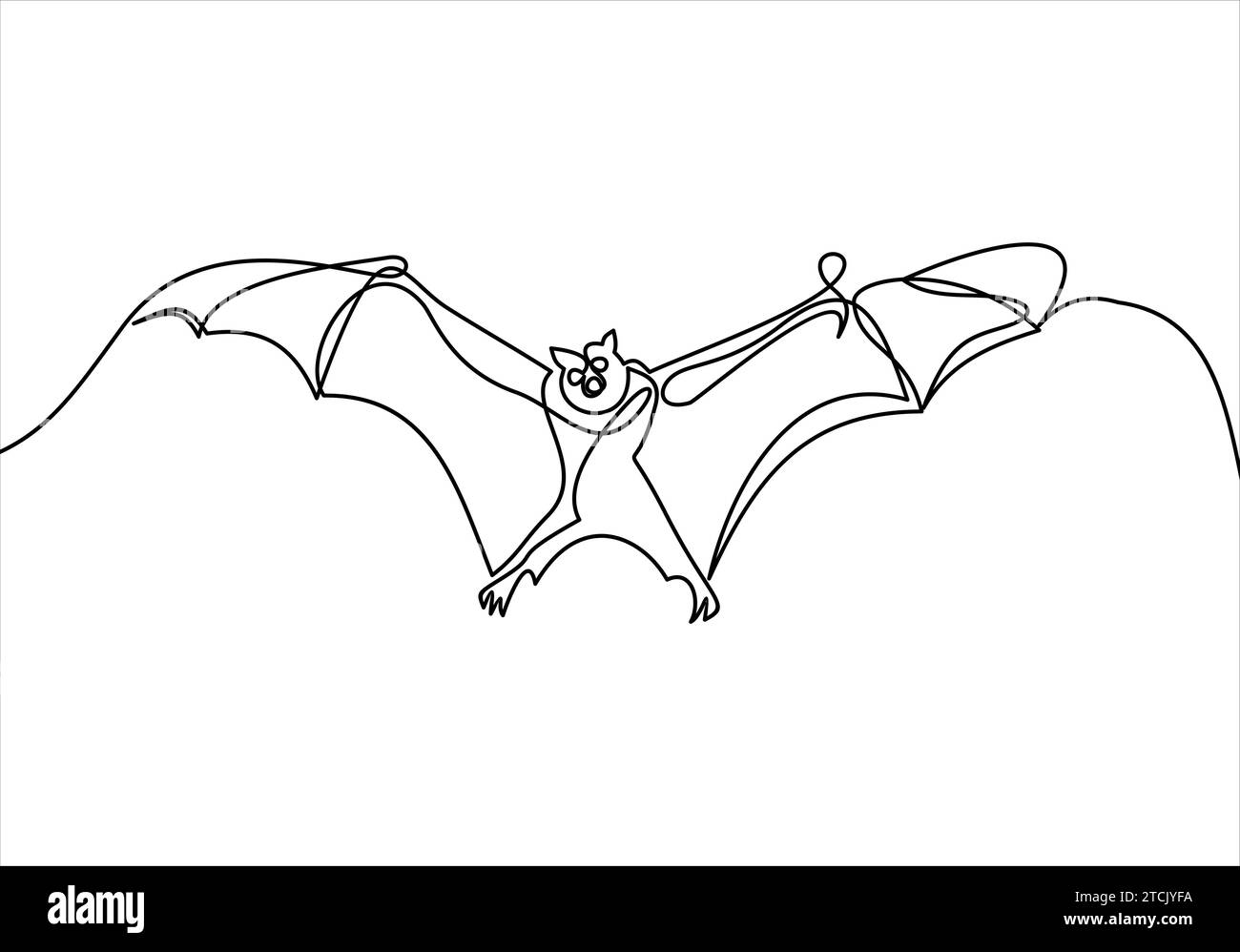 Bat minimalist logo Black and White Stock Photos & Images - Alamy
