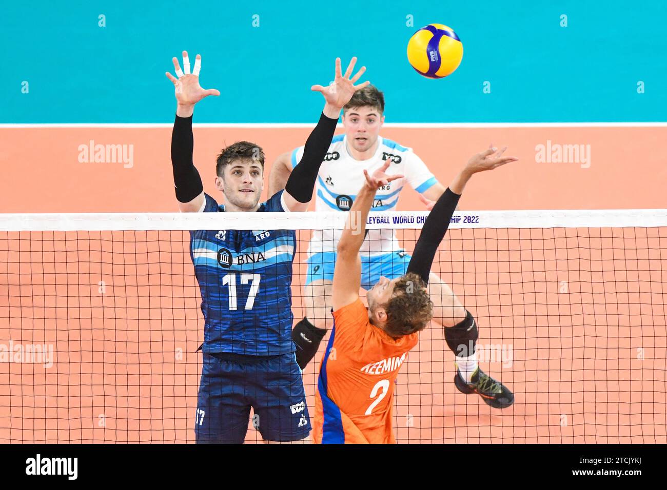 Luciano Vicentin (Argentina), Wessel Keemink (Netherlands). Volleyball ...