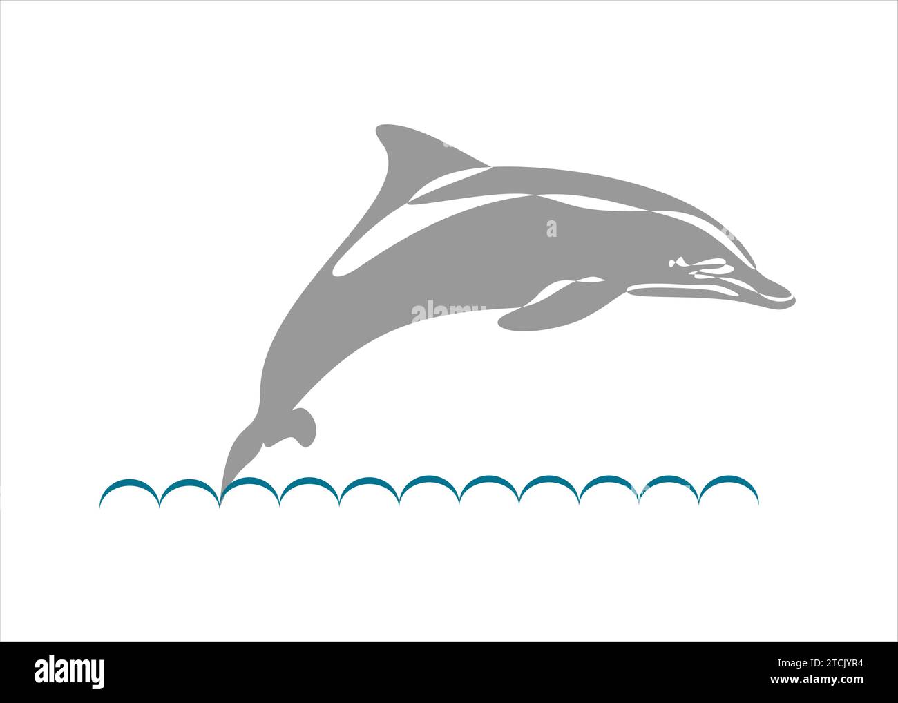 Dolphin line drawing hi-res stock photography and images - Alamy