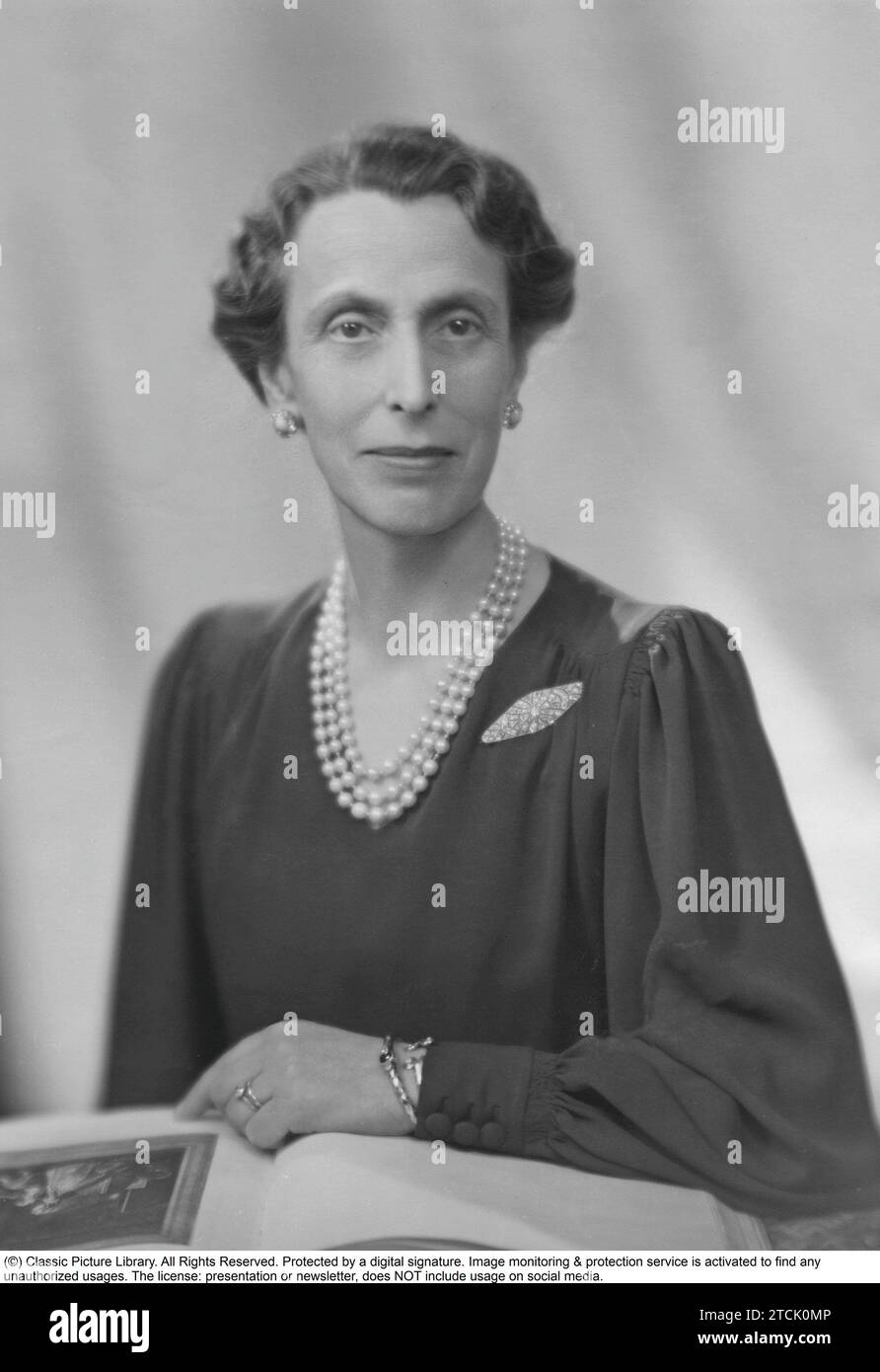 Louise Mountbatten. Born 13 july 1889 - 7 march 1965, Queen of Sweden ...