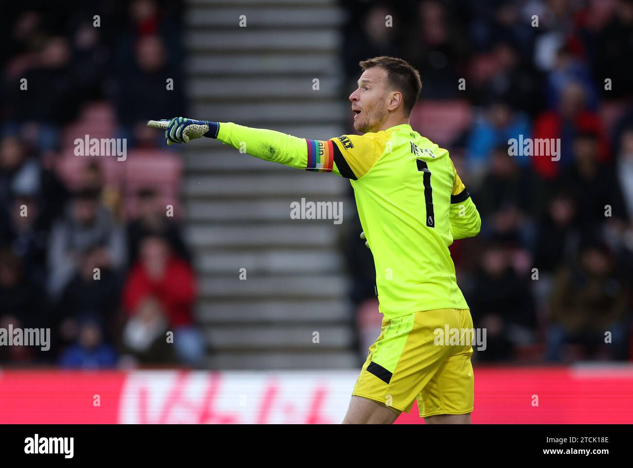 Bournemouth goalkeeper Neto during the Premier League match at the ...