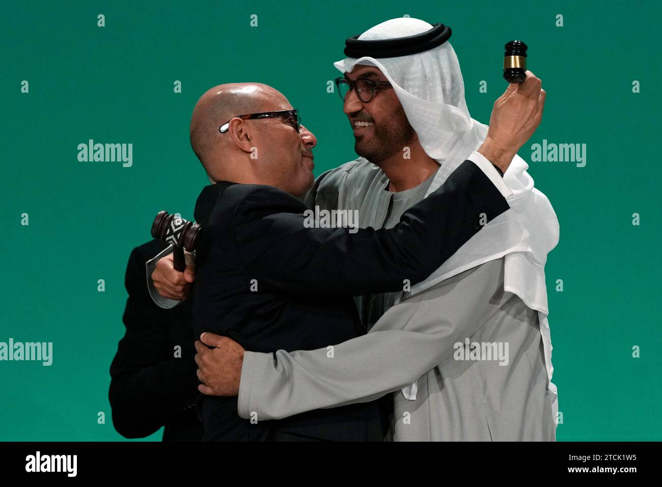 United Nations Climate Chief Simon Stiell embraces COP28 President ...