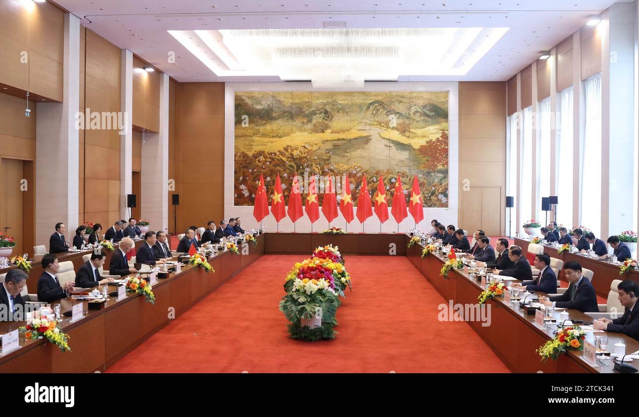 Hanoi, Vietnam. 13th Dec, 2023. Xi Jinping, general secretary of the ...