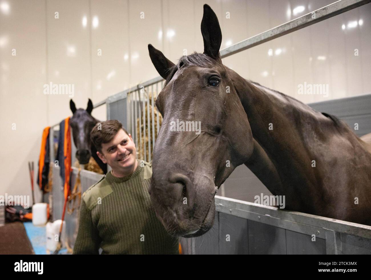 EDITORIAL USE ONLY WO2 Gostling and Lord Firebrand (Yogi) of The King's ...