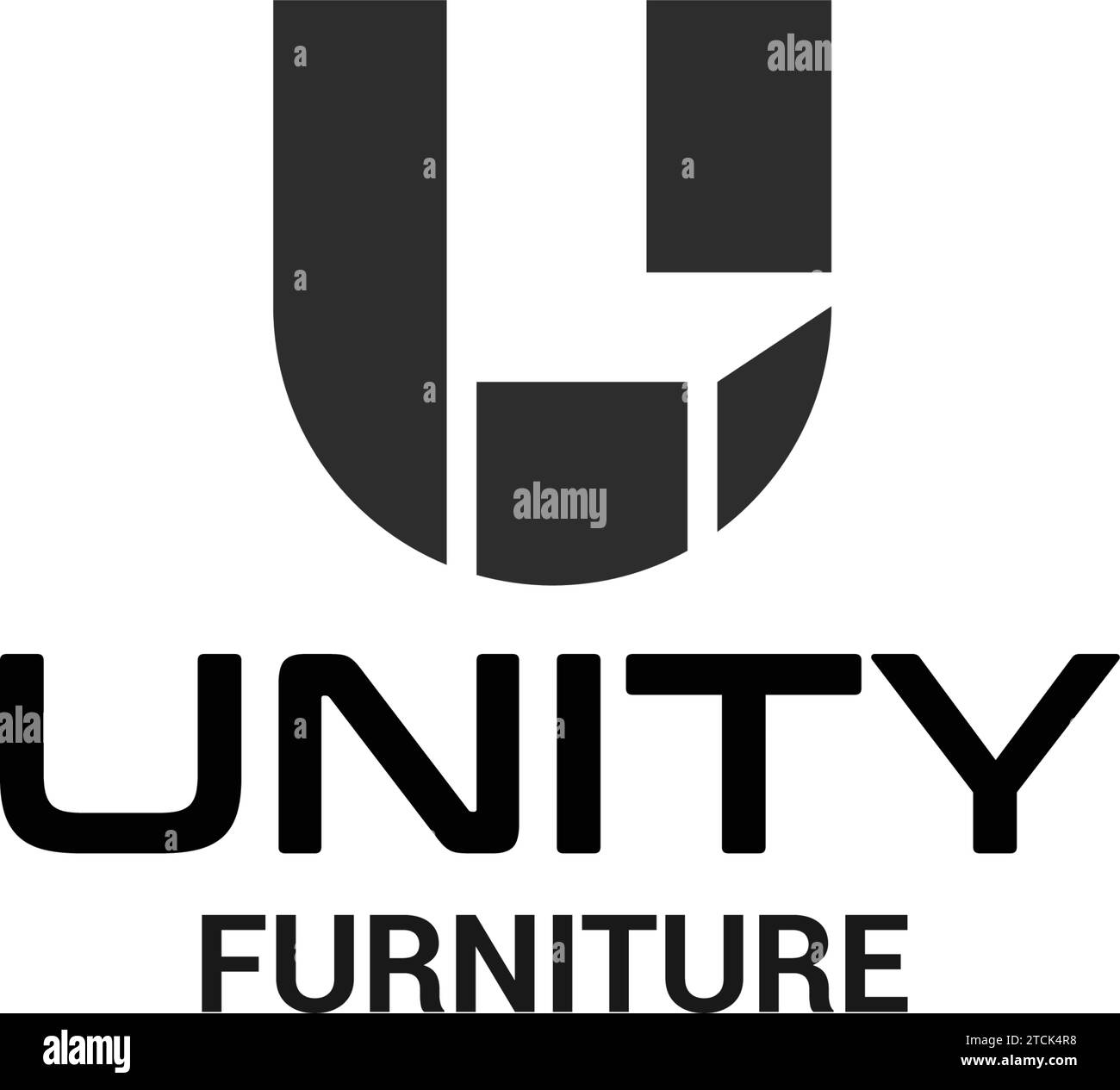 Furniture logo design Black and White Stock Photos & Images - Alamy