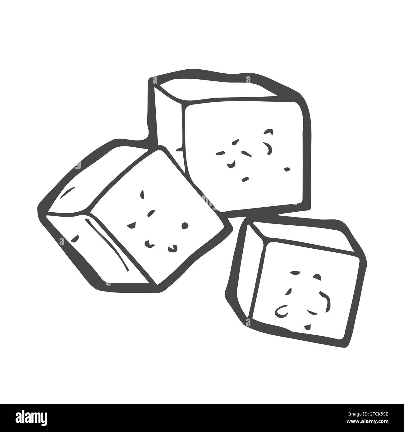 Hand draw kitchen set Cut Out Stock Images & Pictures - Alamy