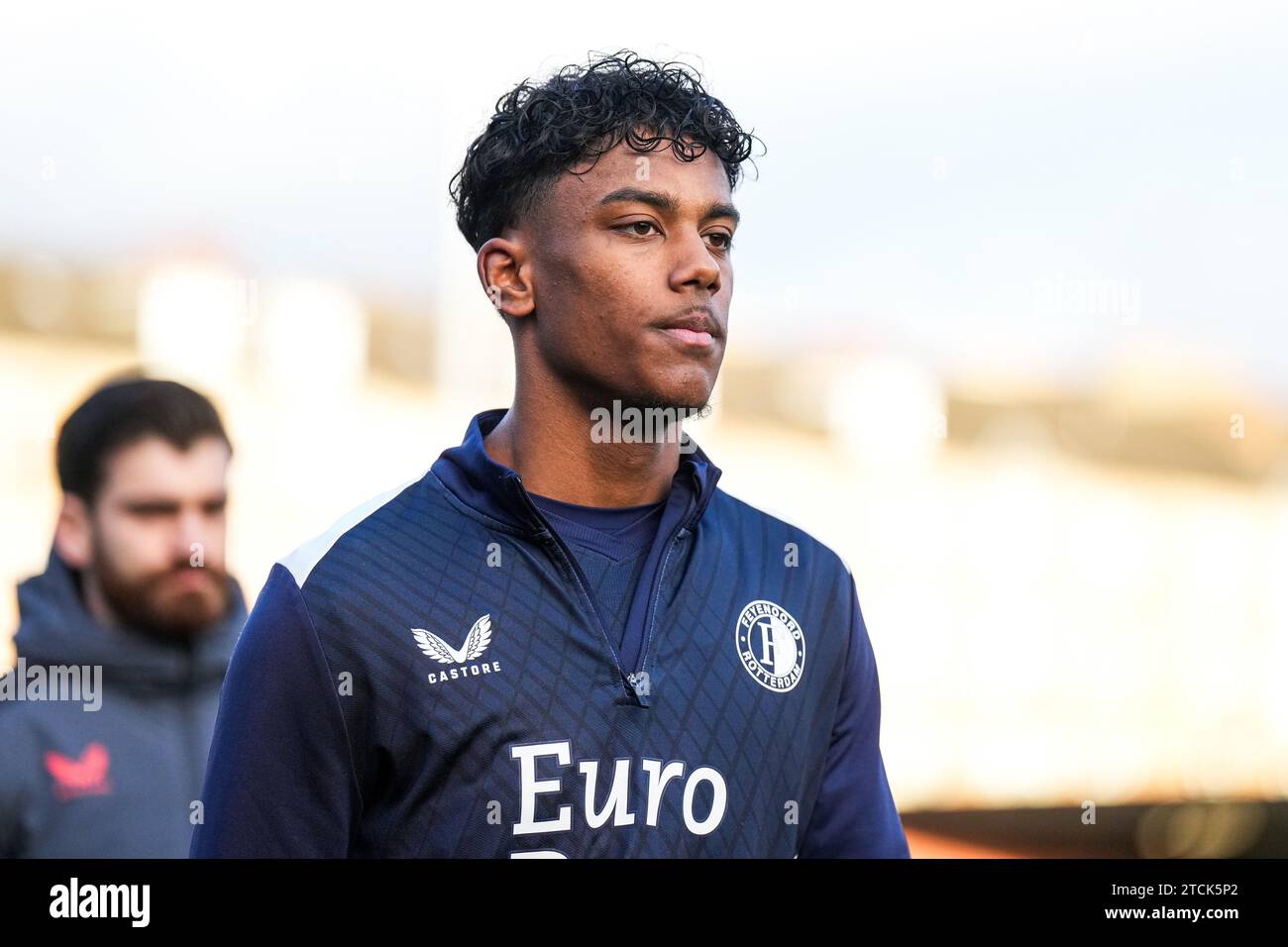 Glasgow, UK. 13th Dec, 2023. Glasgow - Jaden Slory of Feyenoord O19 ...