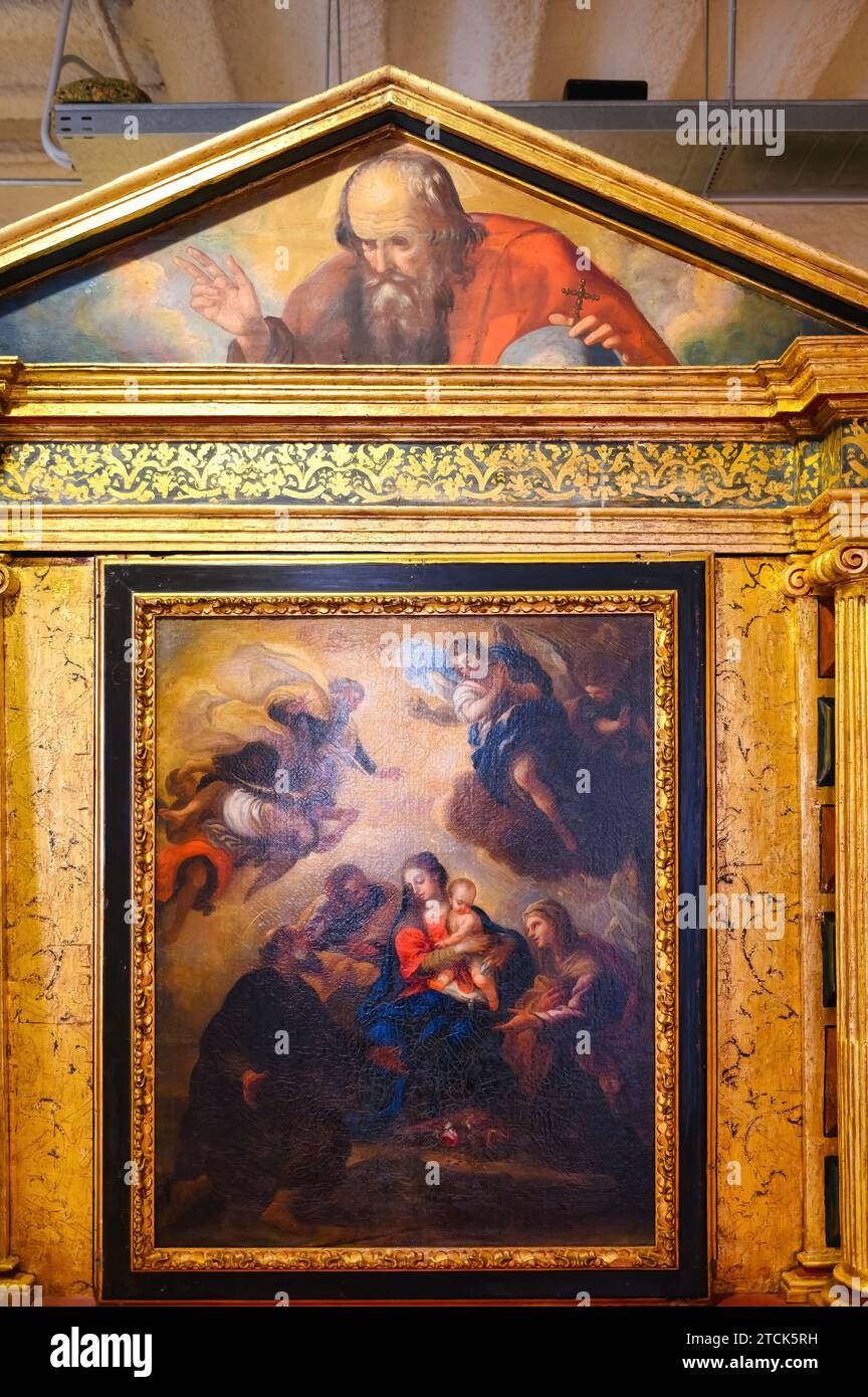 Antique catholic religious painting hi-res stock photography and images ...