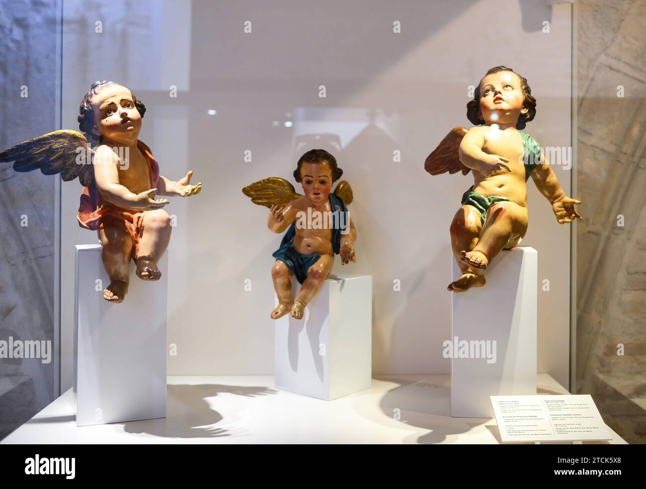Sculpture of child angels, Murcia, Spain Stock Photo - Alamy