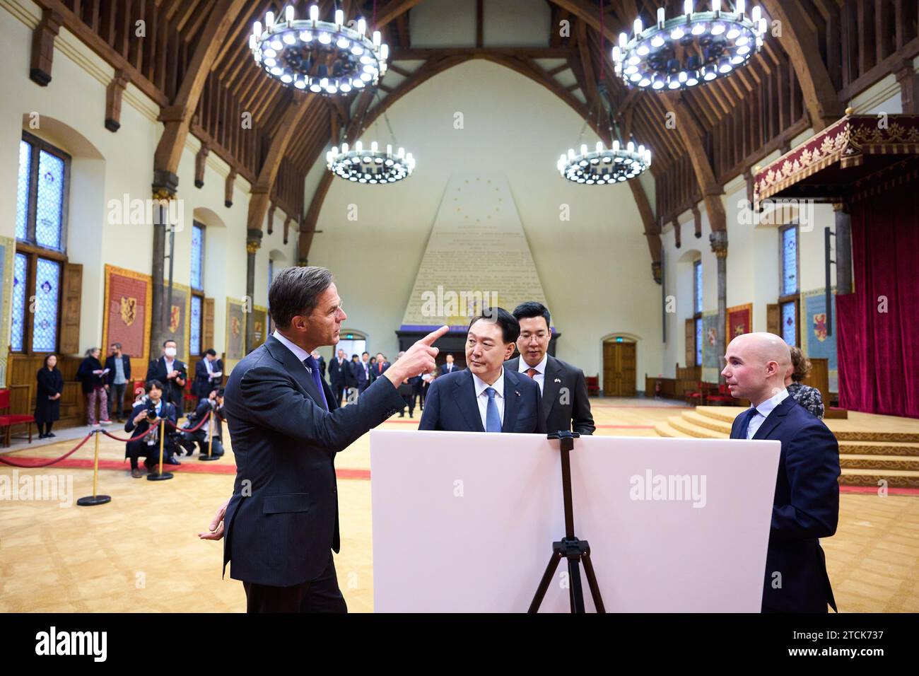 TThe Hague, Netherlands. 13th Dec, 2023. Outgoing Prime Minister Mark ...
