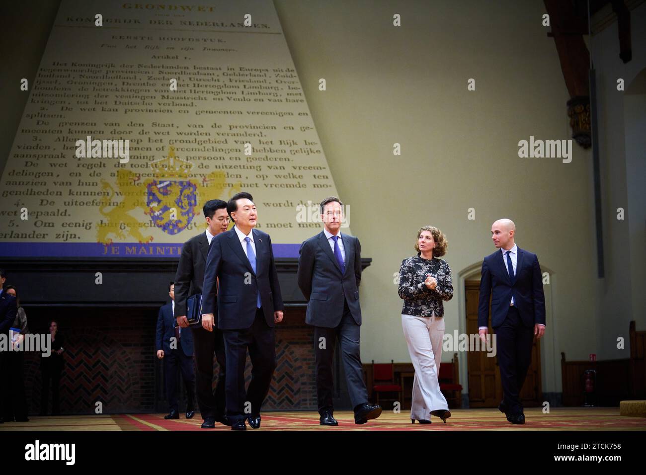 TThe Hague, Netherlands. 13th Dec, 2023. Outgoing Prime Minister Mark ...