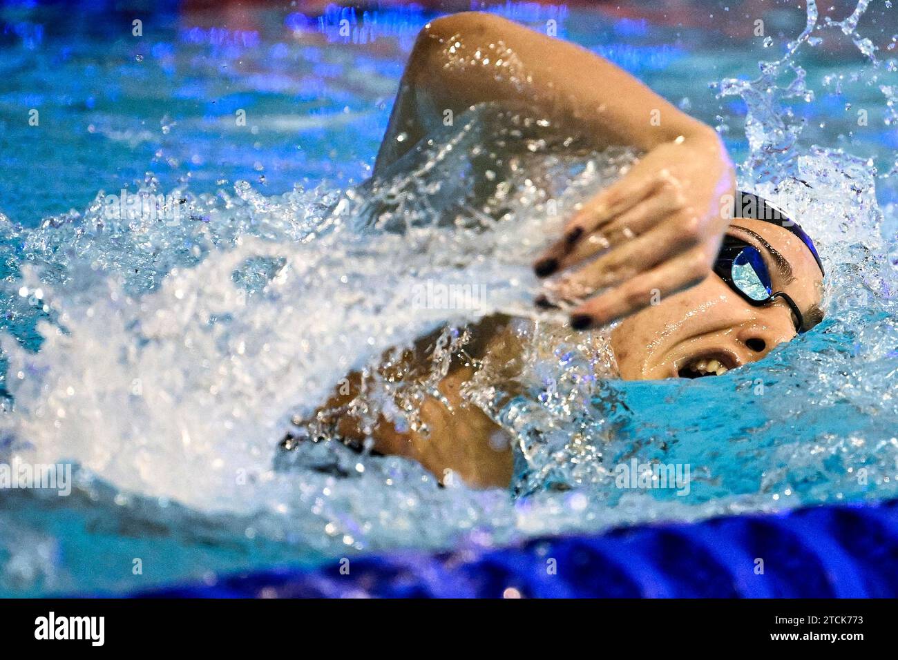 Sofia Morini of Italy competes in the 200m Freestyle Women Semifinals ...