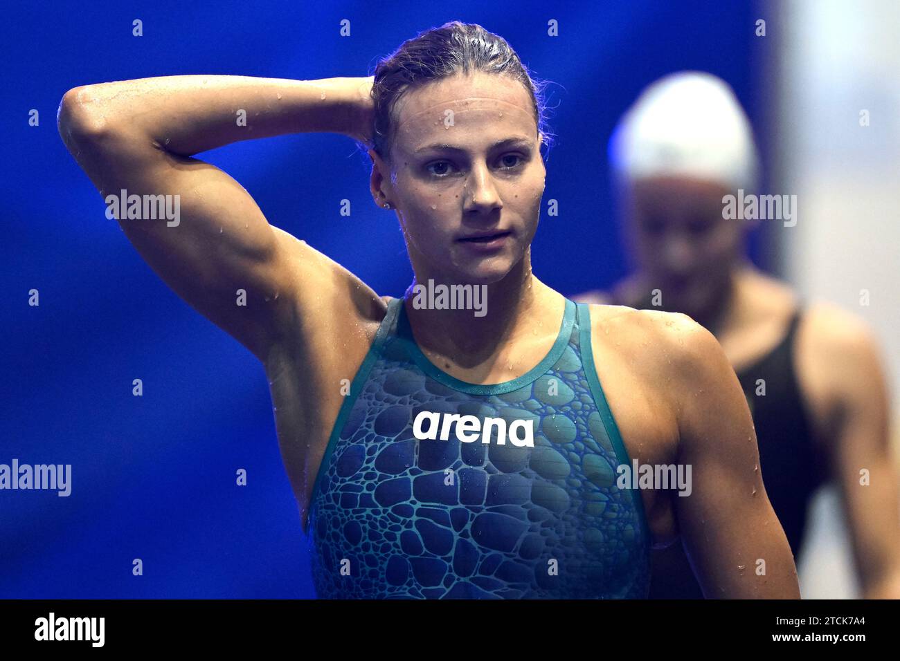 Barbora Seemanova of Czechia reacts after competing in the 200m ...