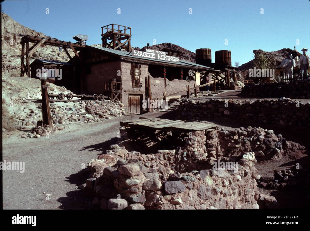 Calico, CA., U.S.A. 4/1984. Calico is a ghost town and former mining ...