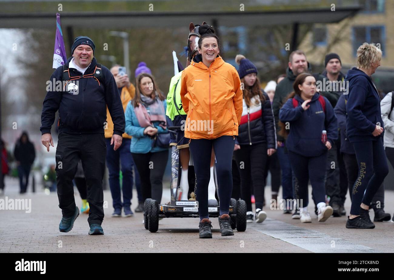 Emma Webb arrives at the London International Horse Show at ExCel ...