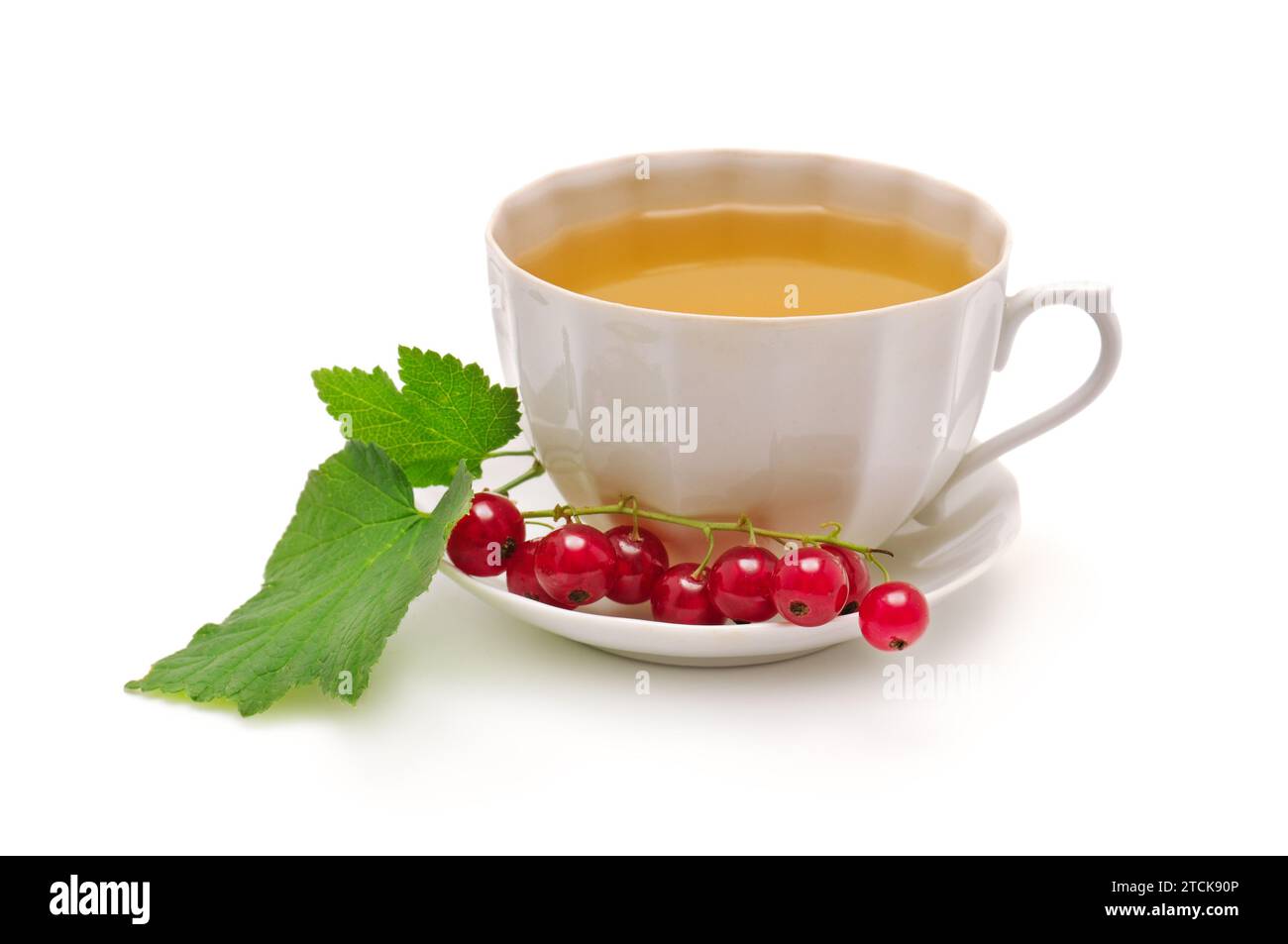 Currant tea isolated on white background Stock Photo - Alamy