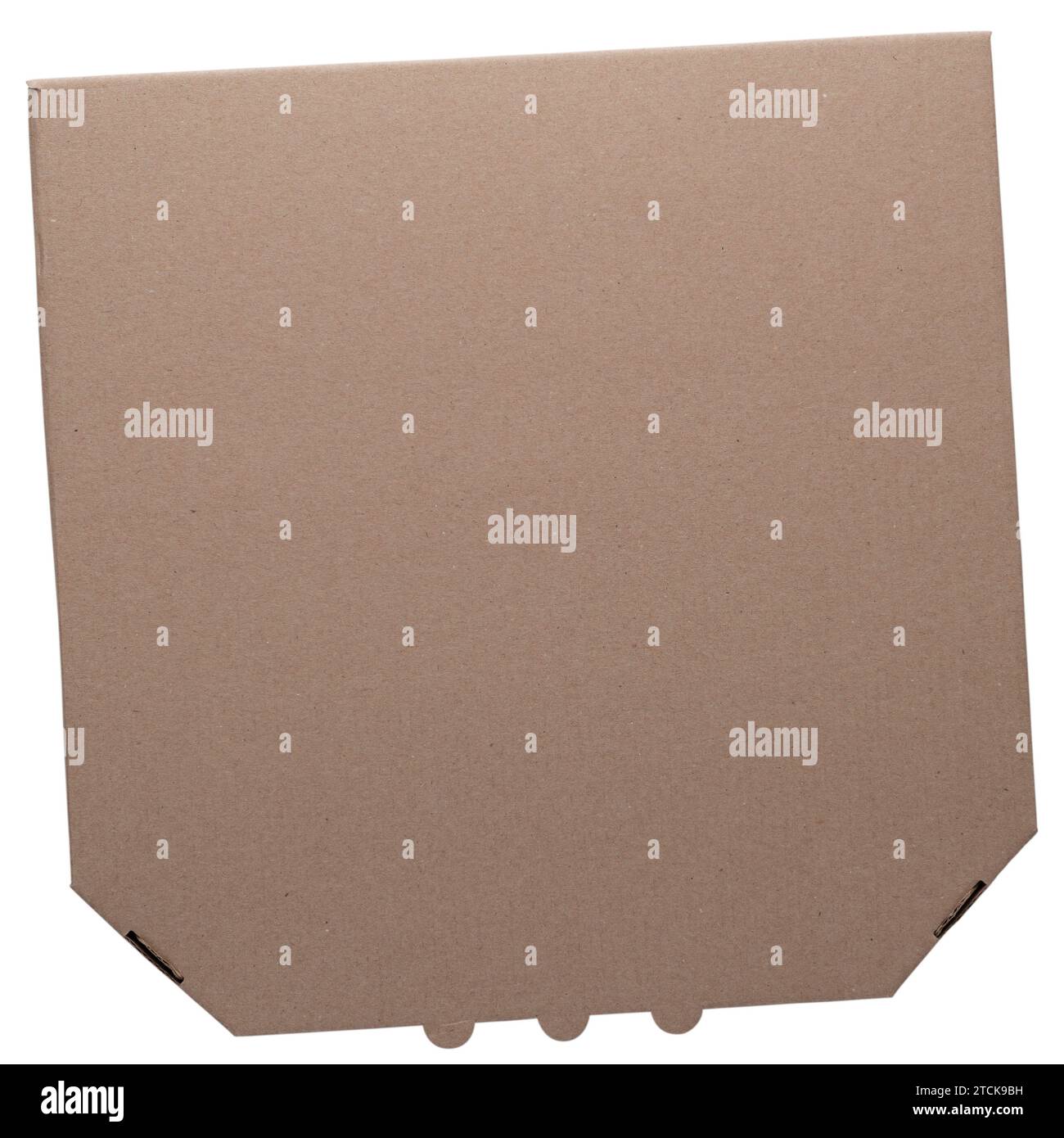 Pizza box flat lay mockup isolated on white background Stock Photo - Alamy