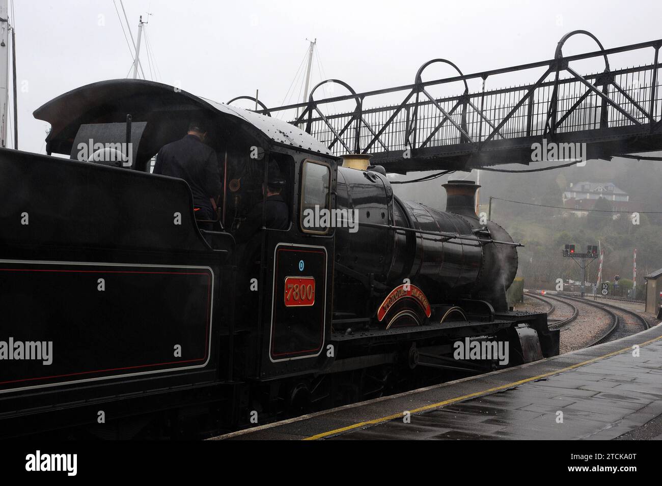 "Lydham Manor" (running as class pioneer 7800 "Torquay Manor") at ...
