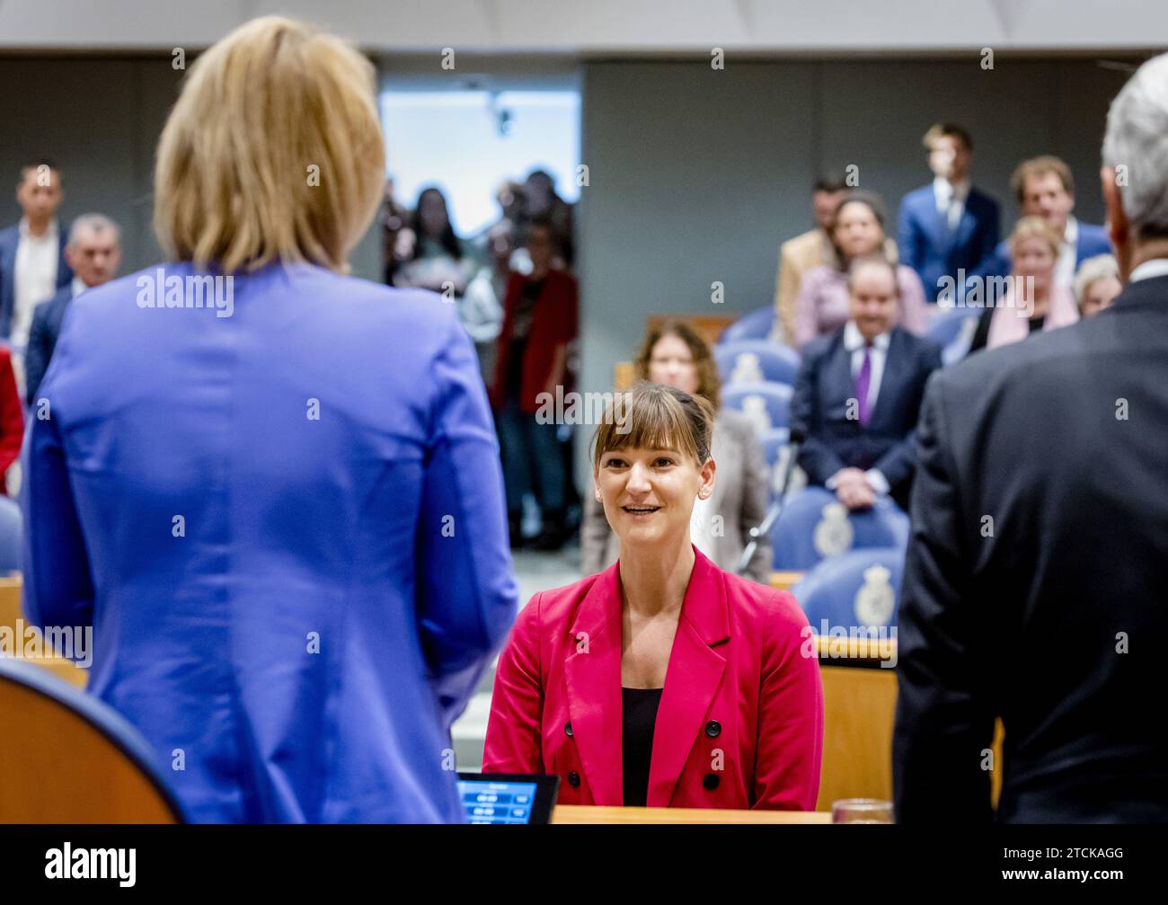 The Hague, Netherlands. 13 December, 2023. Sarah Dobbe (SP) during her ...