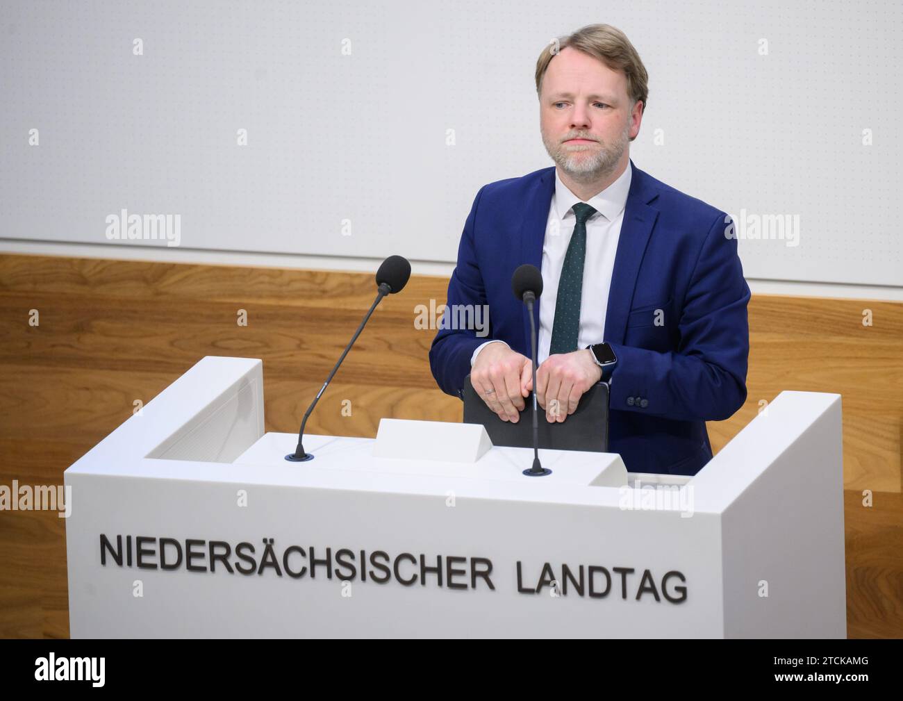 Hanover, Germany. 13th Dec, 2023. Gerald Heere (Greens), Finance ...