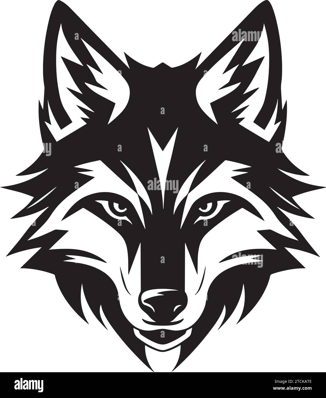 Fox face logo Stock Vector Images - Alamy