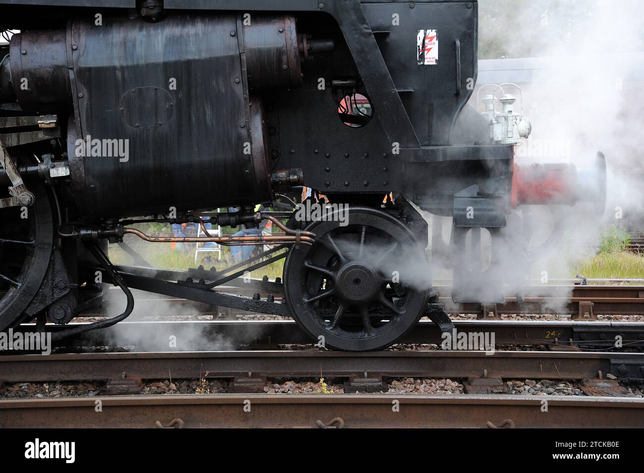 Steam train running on the great central railway hi-res stock ...