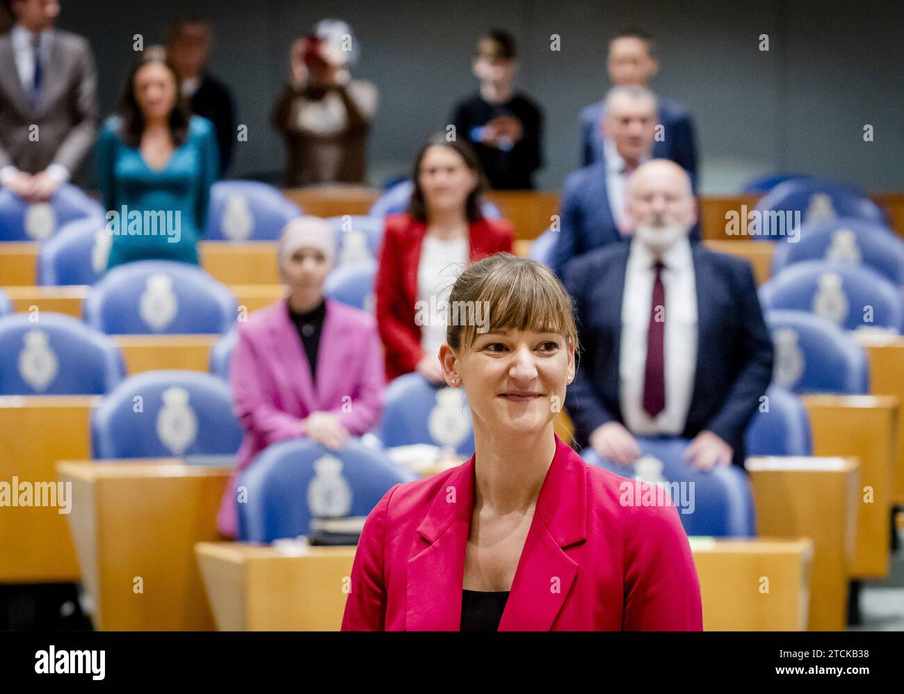 The Hague, Netherlands. 13 December, 2023. Sarah Dobbe (SP) during her ...