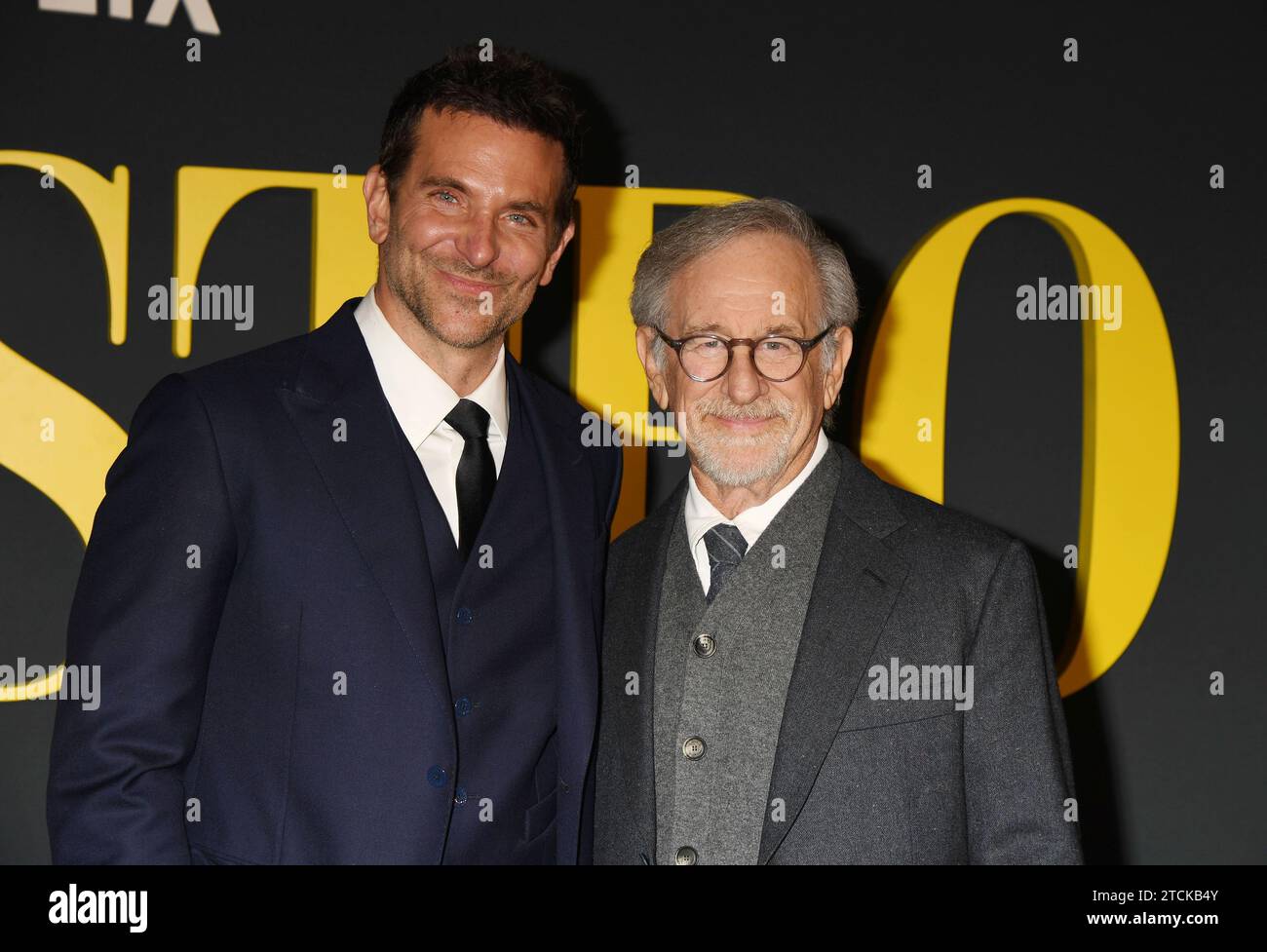 LOS ANGELES, CALIFORNIA - DECEMBER 12: (L-R) Bradley Cooper and Steven ...