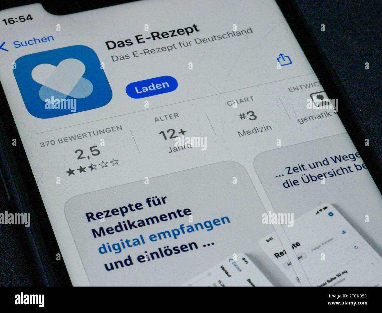 App Store - Apple Apple App Store auf einem iPhone. Apps für das E-Rezept - Das E-Rezept, Das E ...