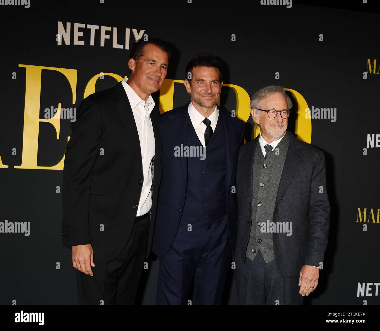 LOS ANGELES, CALIFORNIA - DECEMBER 12: (L-R) Scott Stuber, Bradley ...