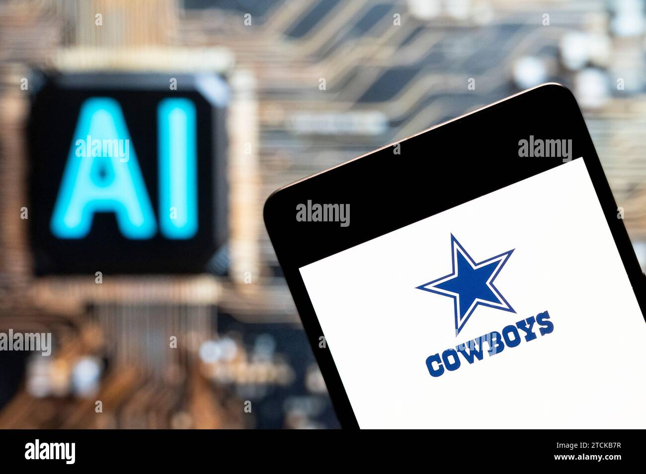 In this photo illustration, the American football NFL team the Dallas ...
