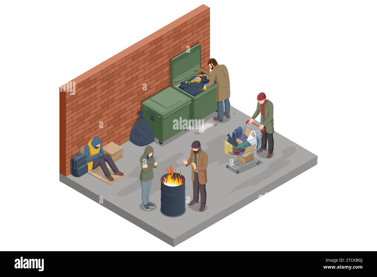 Poor living conditions Stock Vector Images - Alamy
