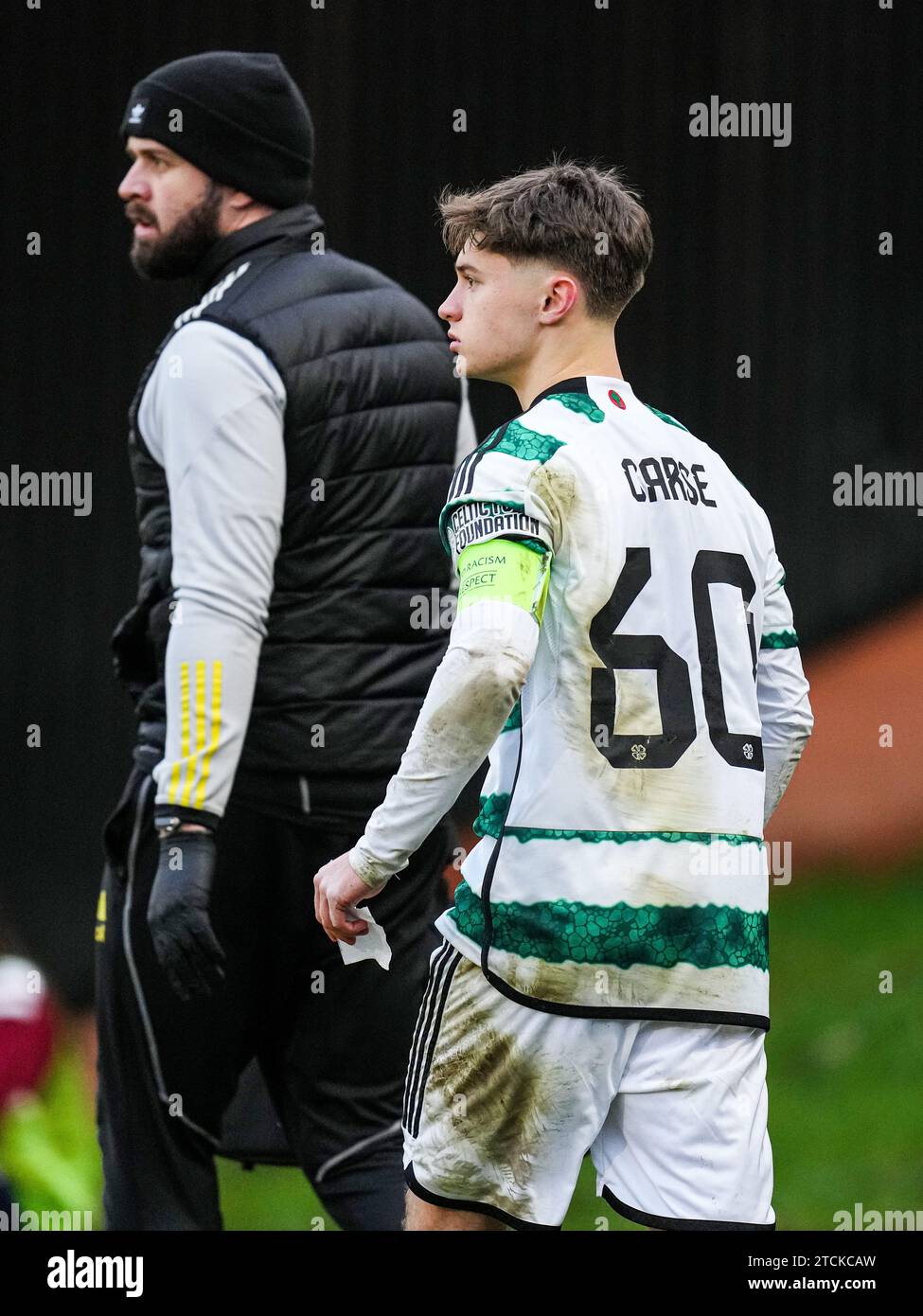 Glasgow, UK. 13th Dec, 2023. Glasgow - Mackenzie Carse of Celtic O19 ...