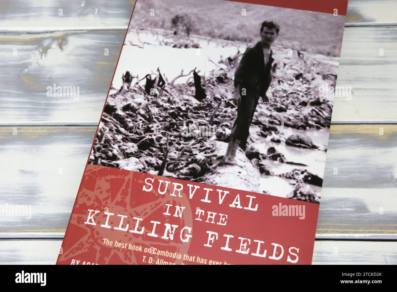 Viersen, Germany - May 9. 2023: Book about Cambodia war under Khmer ...