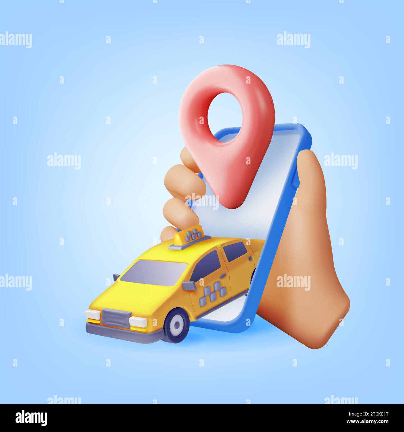 Taxi app phone Stock Vector Images - Alamy