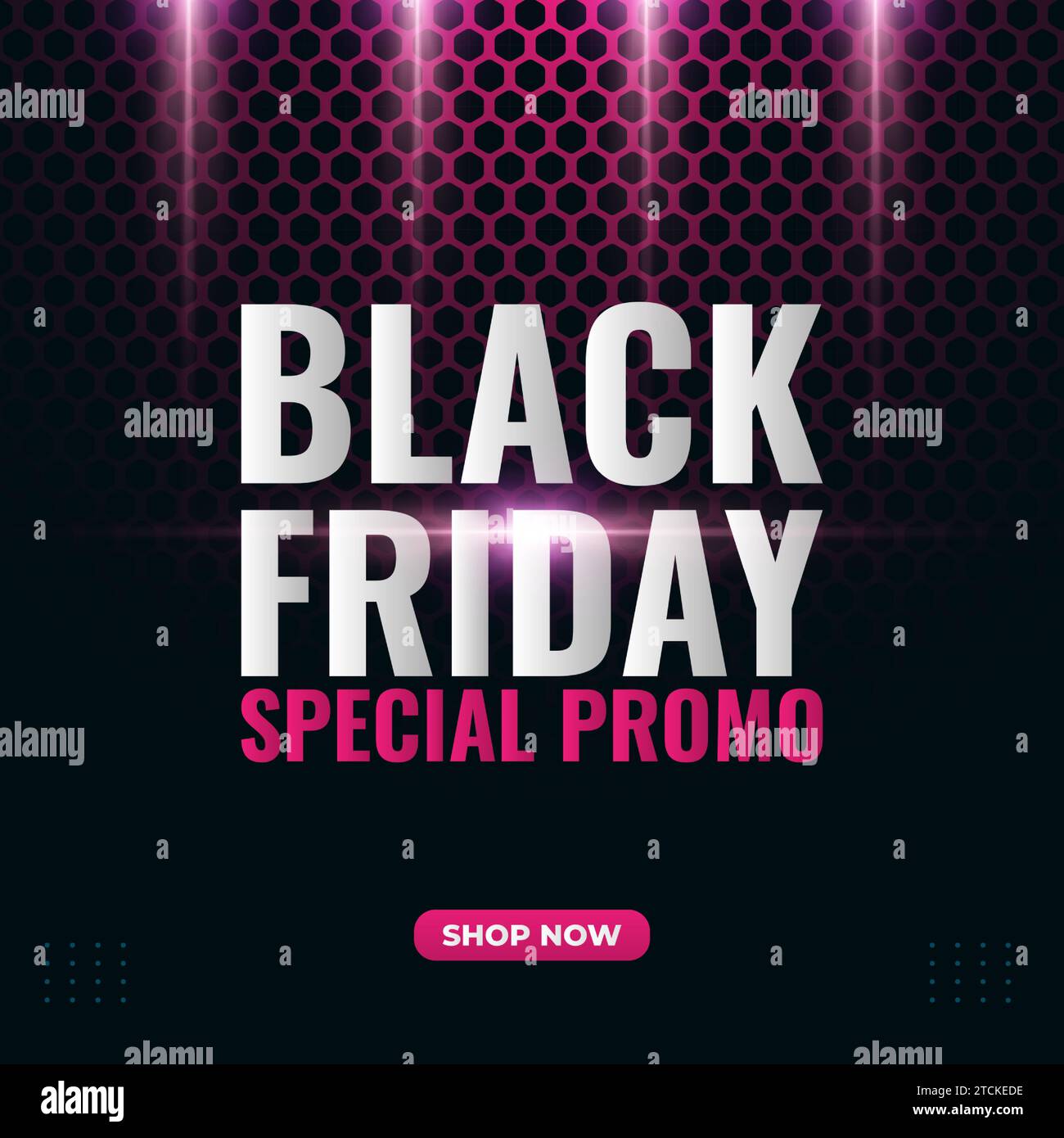 Black Friday sale promotion banner with hexagon concept background and ...