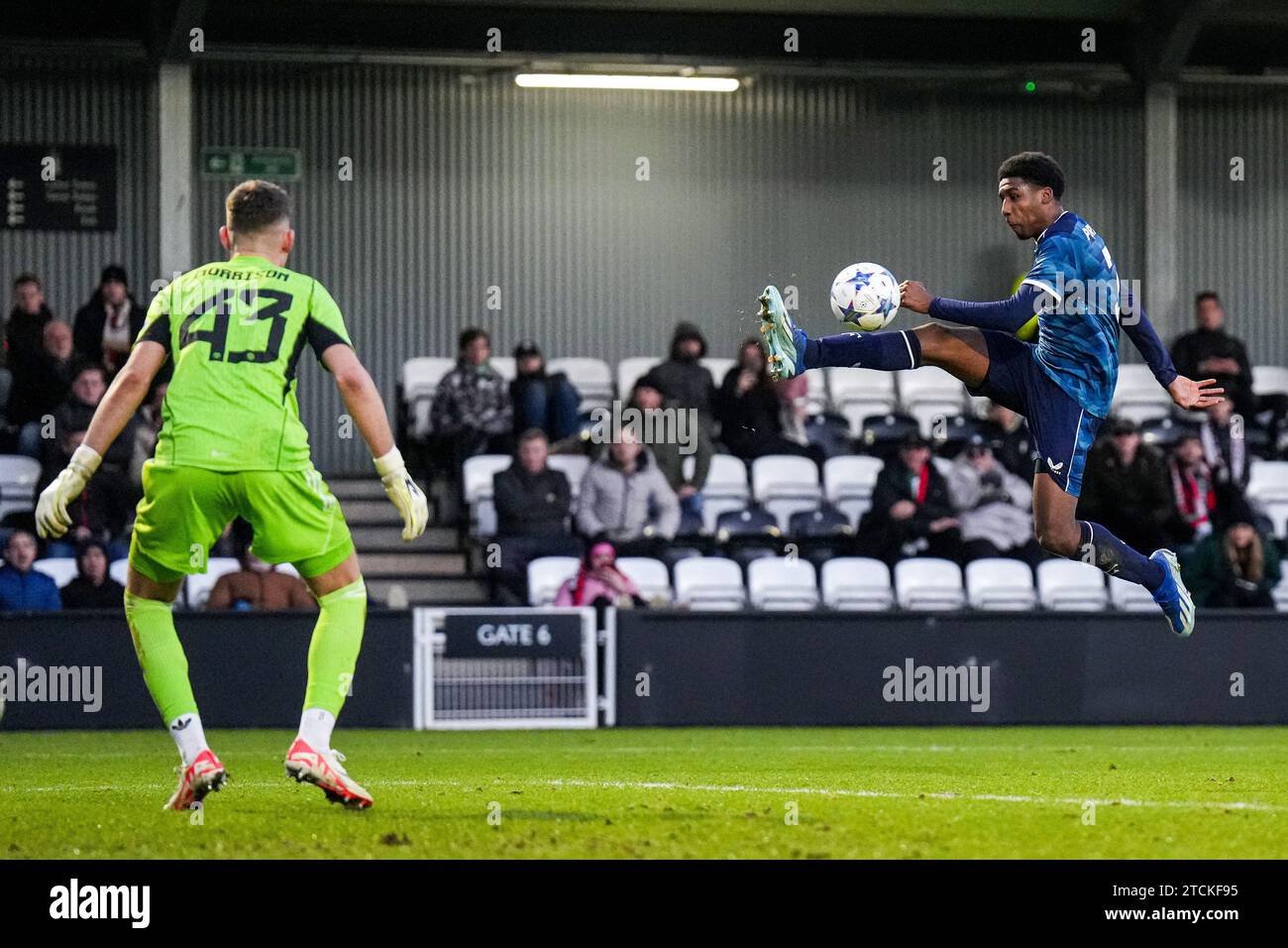 Glasgow, UK. 13th Dec, 2023. Glasgow - Celtic O19 goalkeeper Joe ...