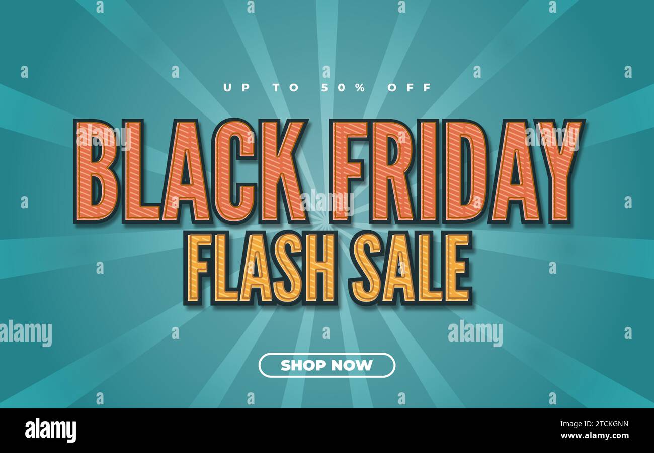 Black Friday sale banner with text in vintage style and sunburst ...