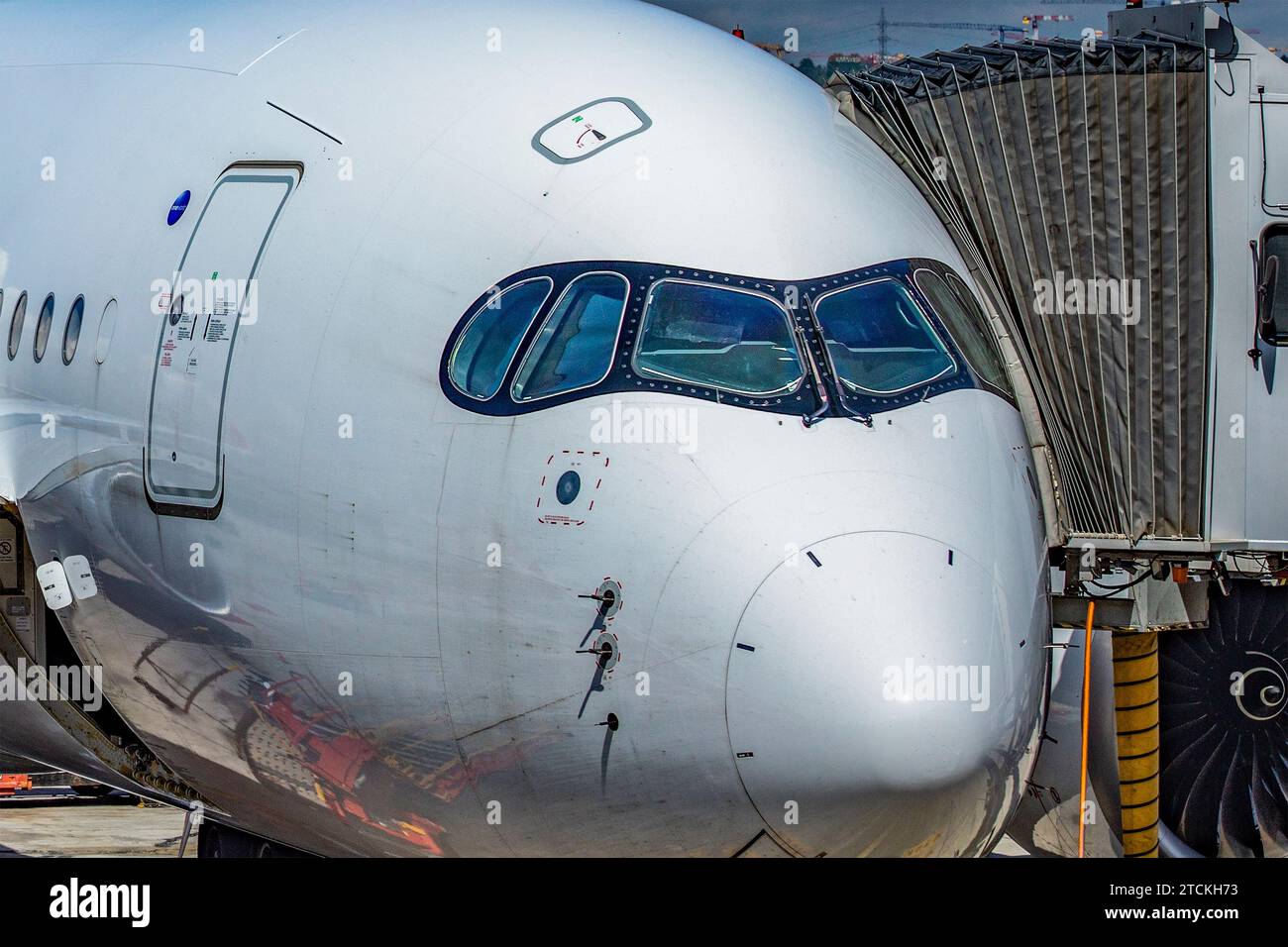 An Airbus A350-900, this is a large new generation wide-body aircraft ...