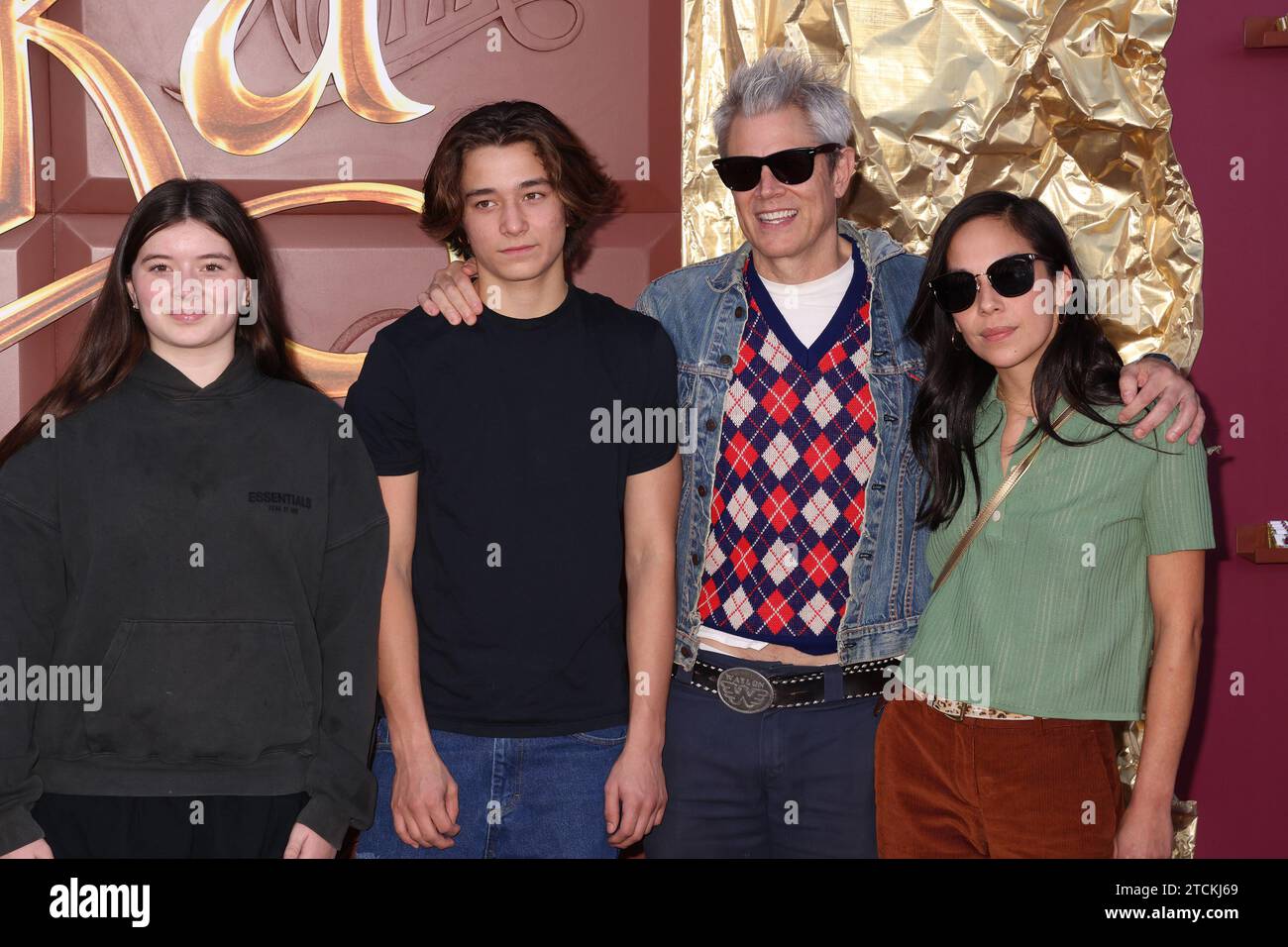 Arlo Clapp, Rocko Akira Clapp, Johnny Knoxville, Emily Ting 12/10/2023 ...